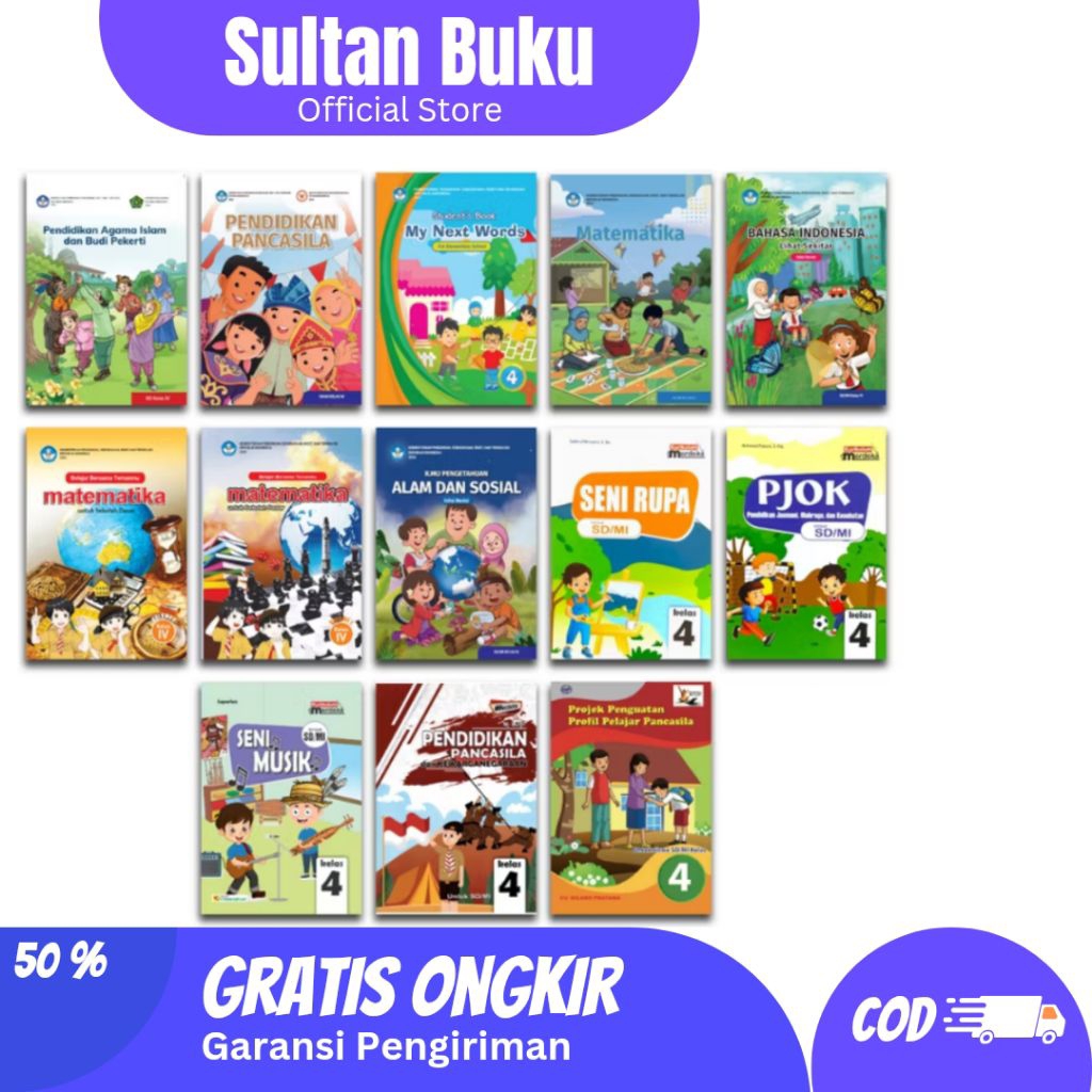 Jual BUKU PAKET KURIKULUM MERDEKA KELAS 4 SD - KEMENDIKBUD / DIKNAS - BUKU PELAJARAN KELAS 4 ...