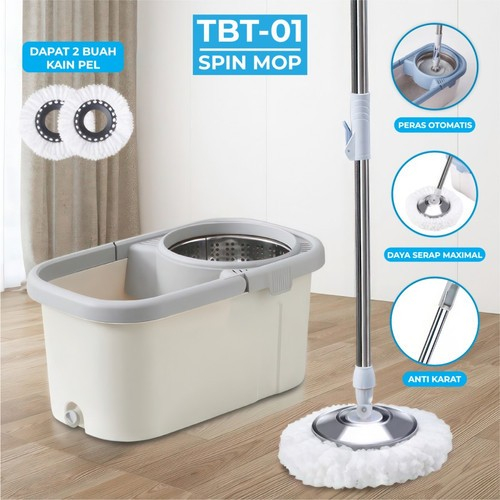 Jual Alat Pel Lantai Mop Dengan Rol 360° Automatic Spin Mop Alat Pel ...