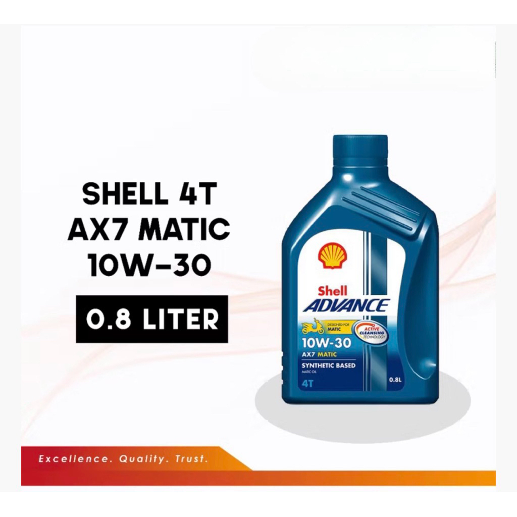 Jual Oli Motor Shell Advance AX7 Matic 10W-30 0.8L Harga di etalse ...