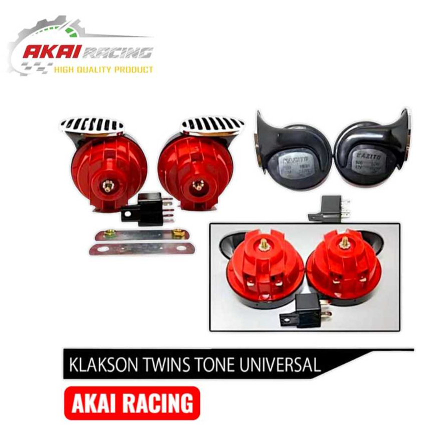 Jual Klakson Keong Akai Racing Ons Set + Riley 12 Volt Universal Buat ...