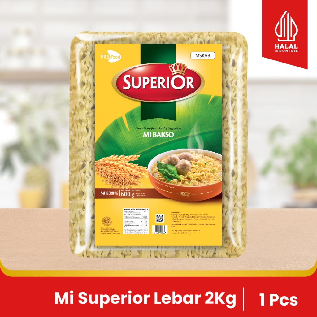 Jual Mi Superior Keriting - Mie Bakso - 1 Bal - 40 Keping - 50gr ...