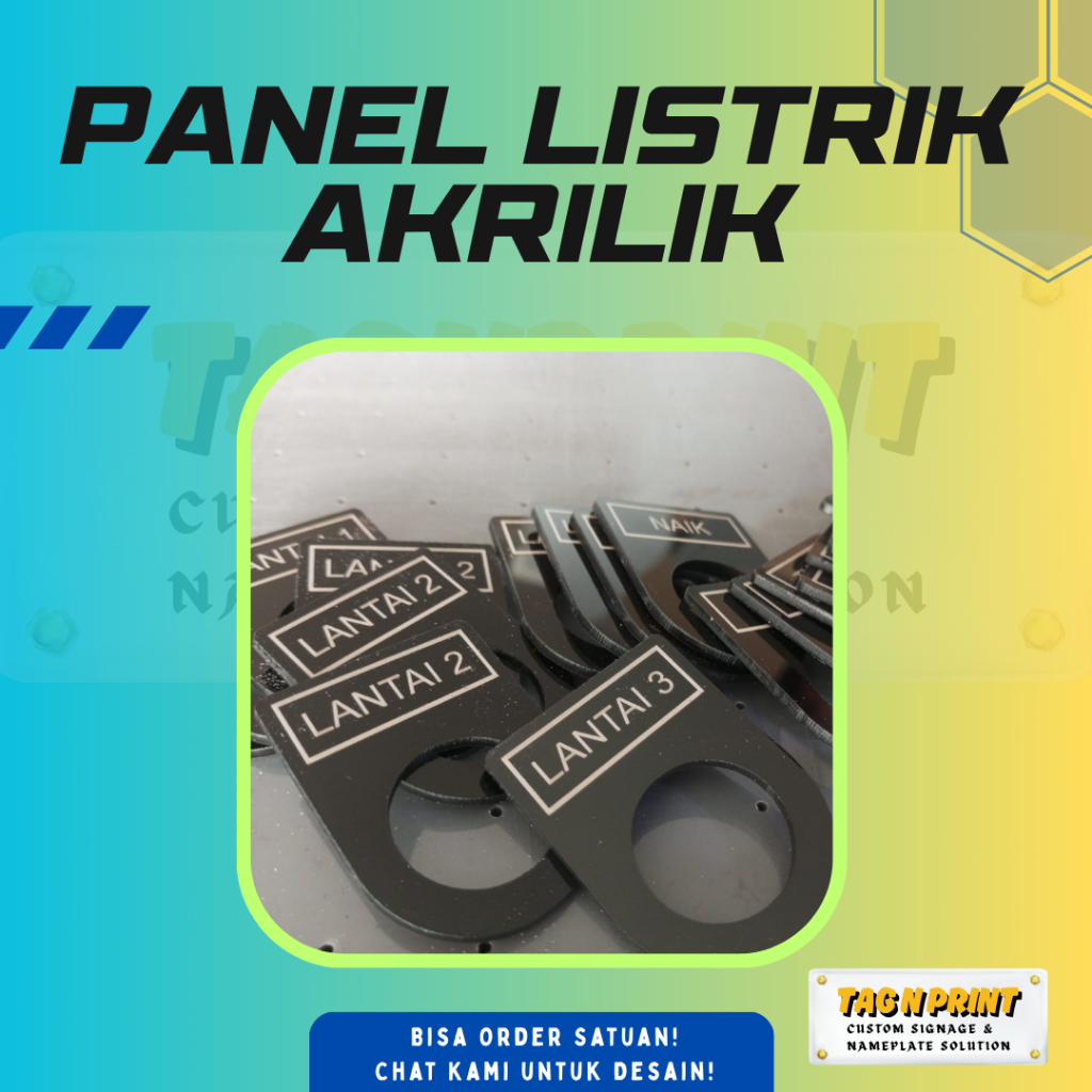 Jual Panel Akrilik Gravoply – Nameplate / Label Mesin Custom Grafir ...