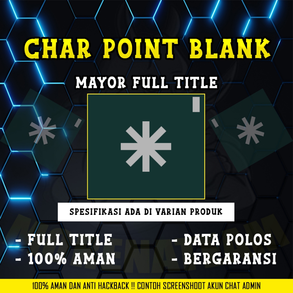 Jual PROMO CHAR POINTBLANK / CHAR PB MAYOR FULL TITLE - GAME PERANG PC | Shopee Indonesia
