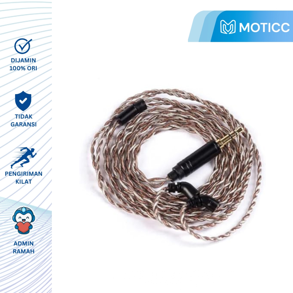 Jual QKZ T1 Kabel Upgrade Cable 200 Cores 8 Strand OFC Silver Plated | Shopee Indonesia