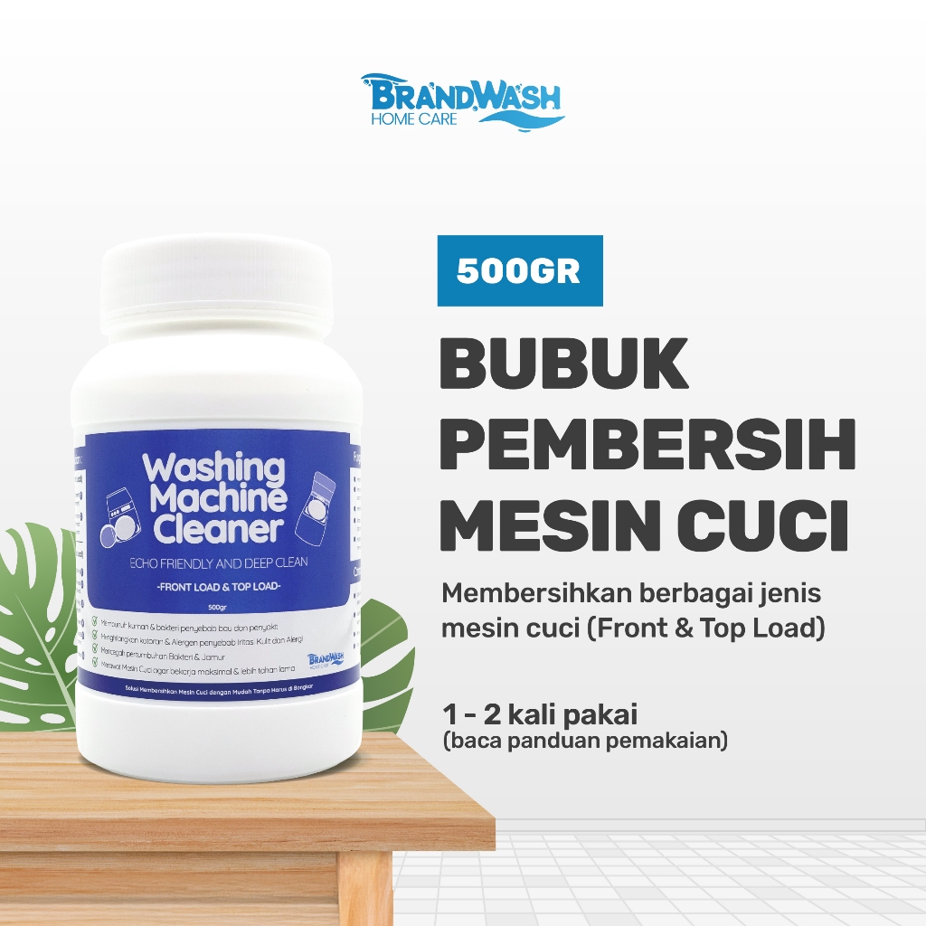 Jual BRANDWASH - Bubuk Pembersih Mesin Cuci Washing Machine Cleaner ...