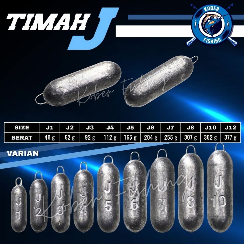 Jual TIMAH BANDUL / PEMBERAT PANCING TYPE J | Shopee Indonesia
