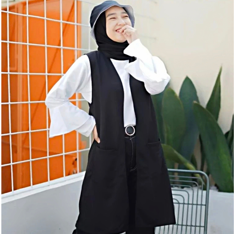 Jual Rompi Naira – Rompi Outer Wanita Jumbo Tanpa Lengan Kekinian ...