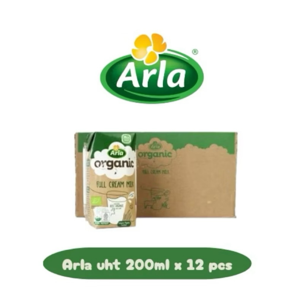 Jual Arla Full Cream Milk UHT Organic 200 ml - 1 DUS (12 pcs) | Shopee ...
