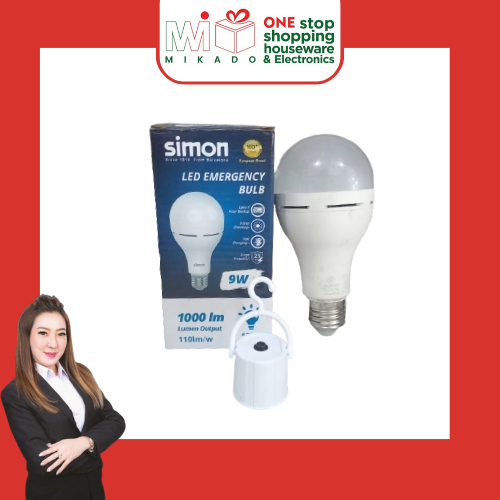 Jual SIMON - LAMPU EMERGENCY 9WATT / Lampu Otomatis Saat Listrik Mati ...