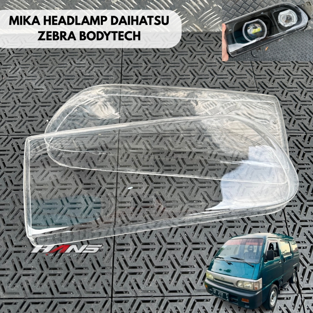 Jual MIKA HEADLAMP ZEBRA BODYTECH BENING TANPA GARIS PNP BILED | Shopee ...