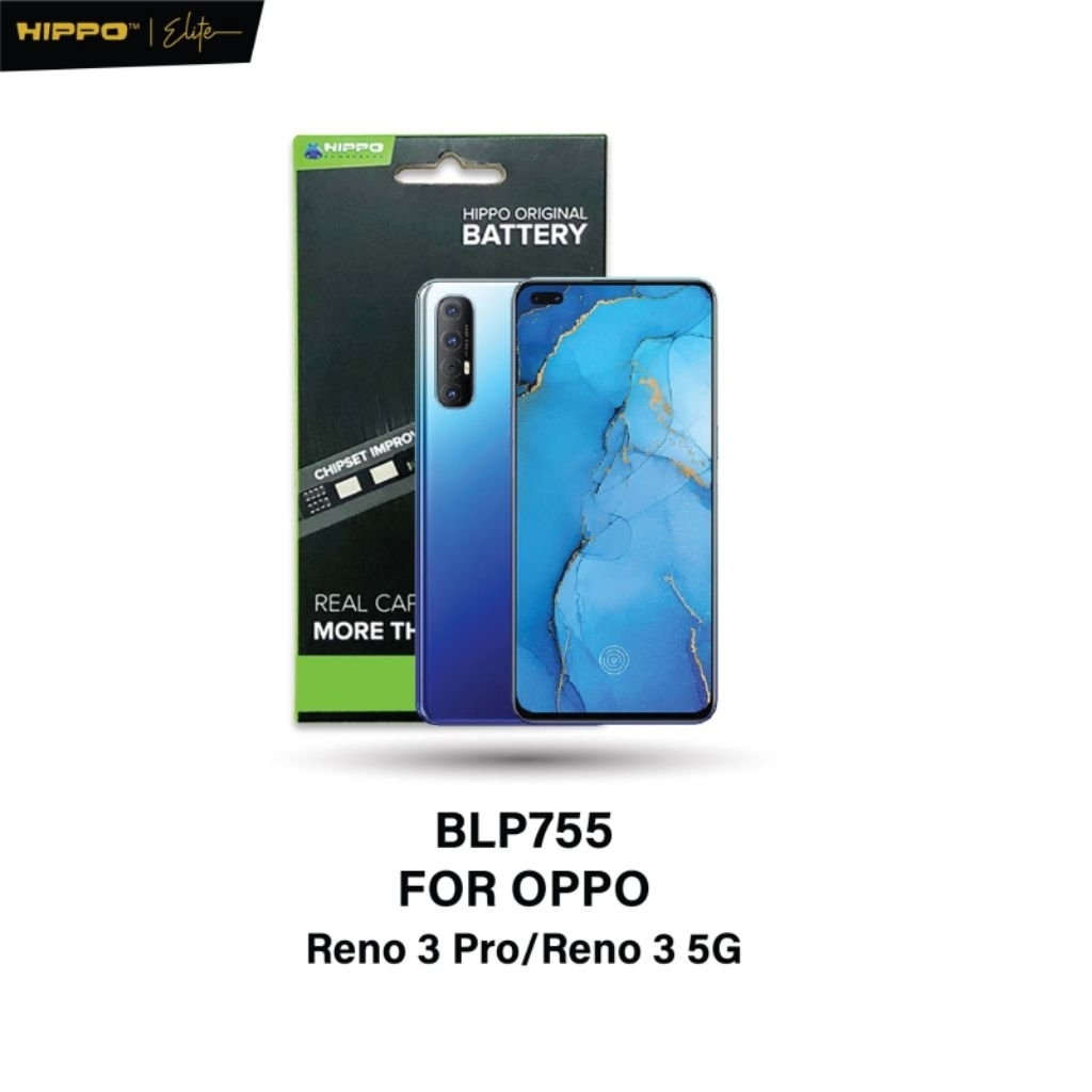 Jual Hippo Baterai OPPO BLP-755 OPPO RENO 3 PRO RENO 3 5G 4000mAh ...