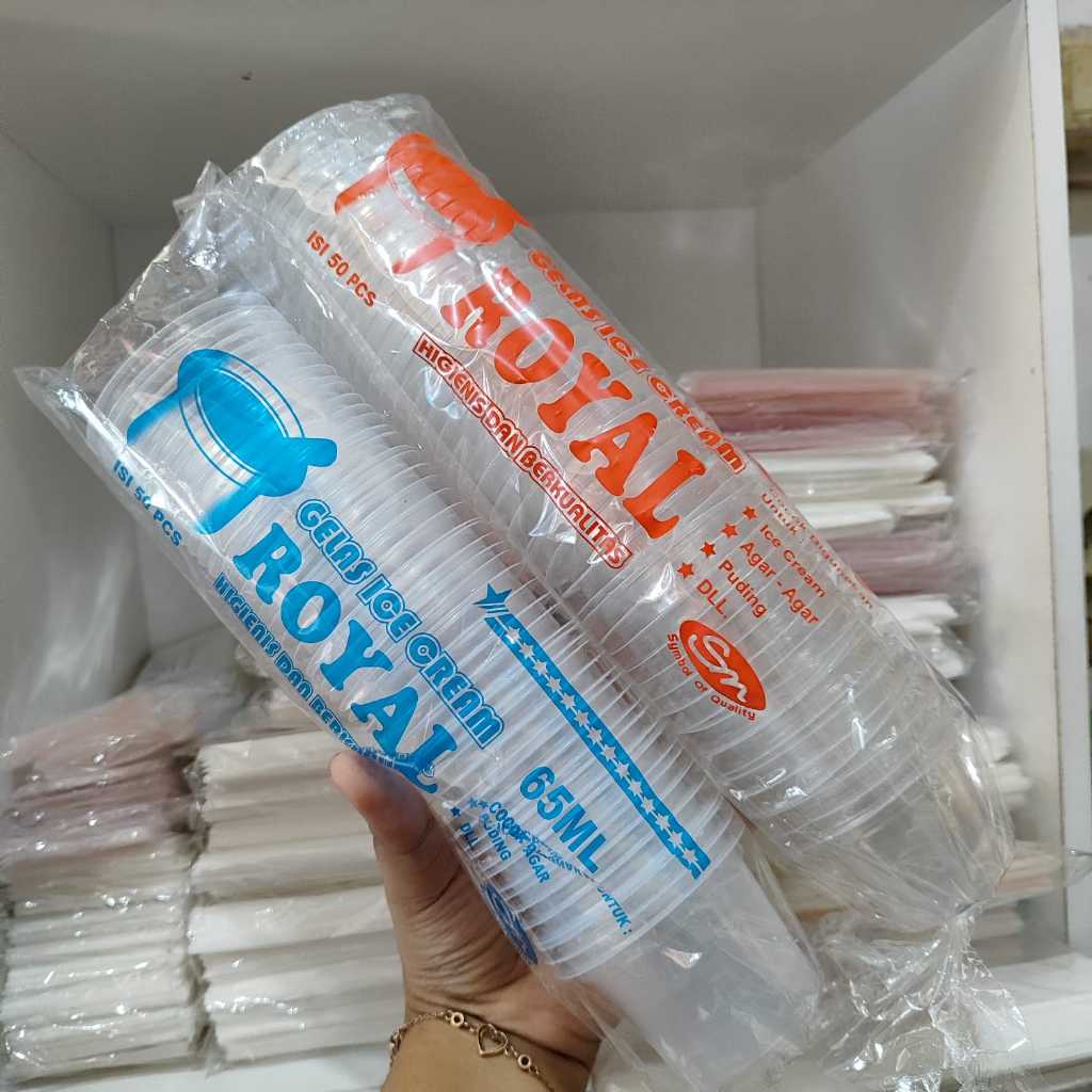 Jual Cup Pudding Royal Tutup / Gelas Pudding Bening Anti Mleyot ...