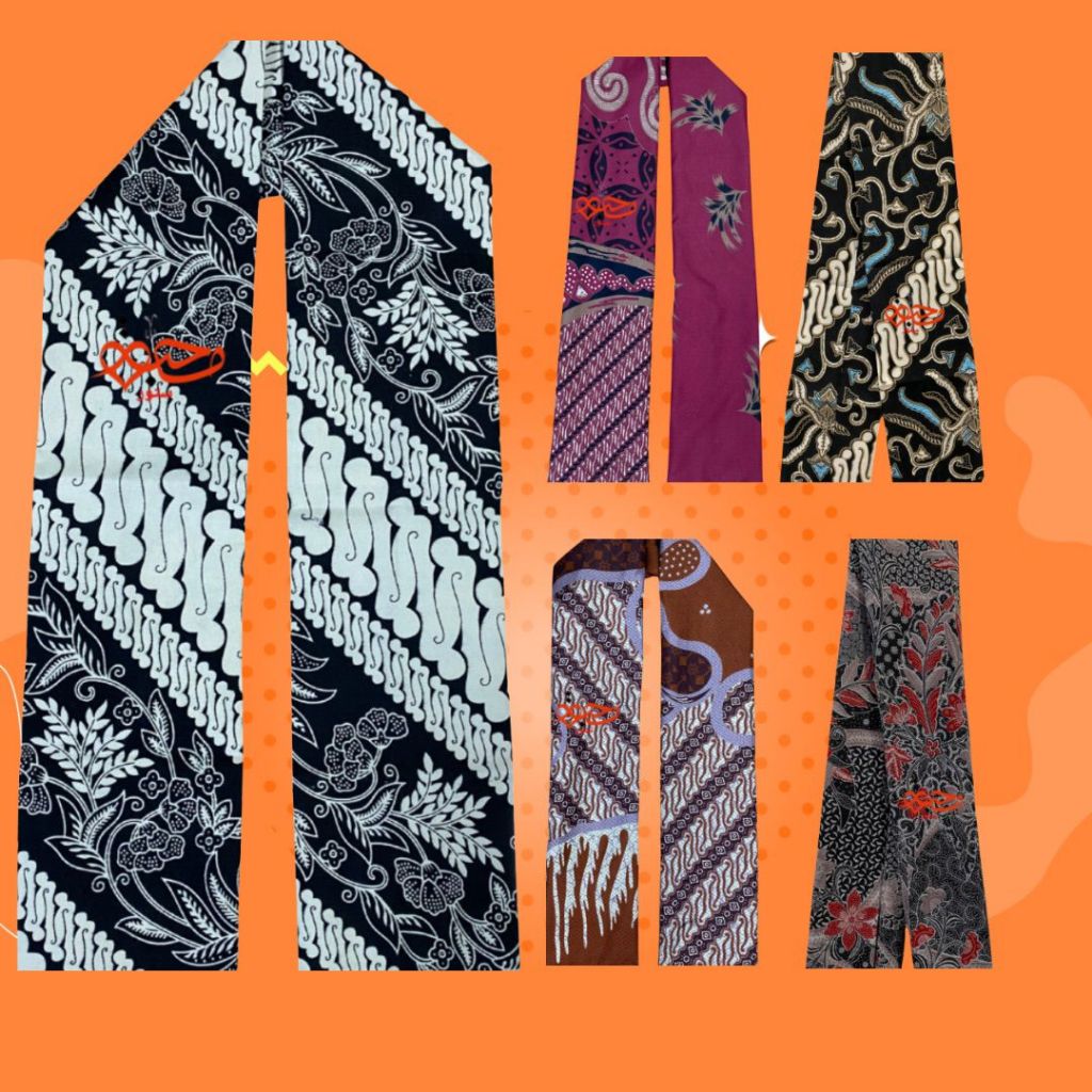 Jual Selendang Cukin Batik Scraf Syal Leher 34 Motif Selendang Murah ...