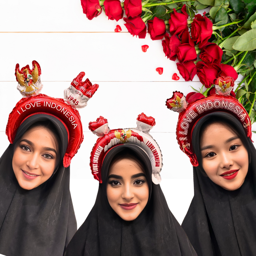 Jual Paket 5 Pcs Bando Balon Foil Merah Putih Bandana Ikat Kepala ...