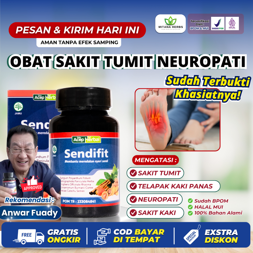 Jual Obat Sakit Tumit Kaki, Kebas Kesemutan, Neuropati Diabetik, Asam ...