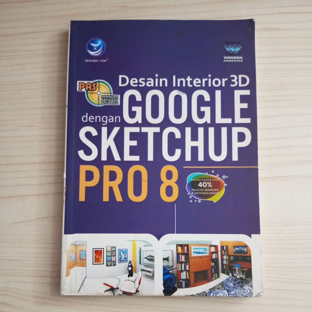 Jual BUKU DESAIN INTERIOR 3D DENGAN GOO GLE SKETCHUP PRO 8 | Shopee ...