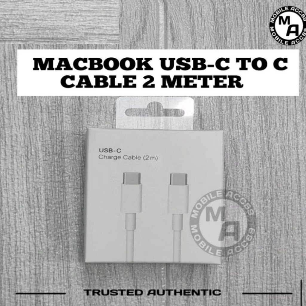 Jual Kabel MacBook AIR PRO M1 M2 IPAD USB-C TO C 2 Meter Fast charging ...