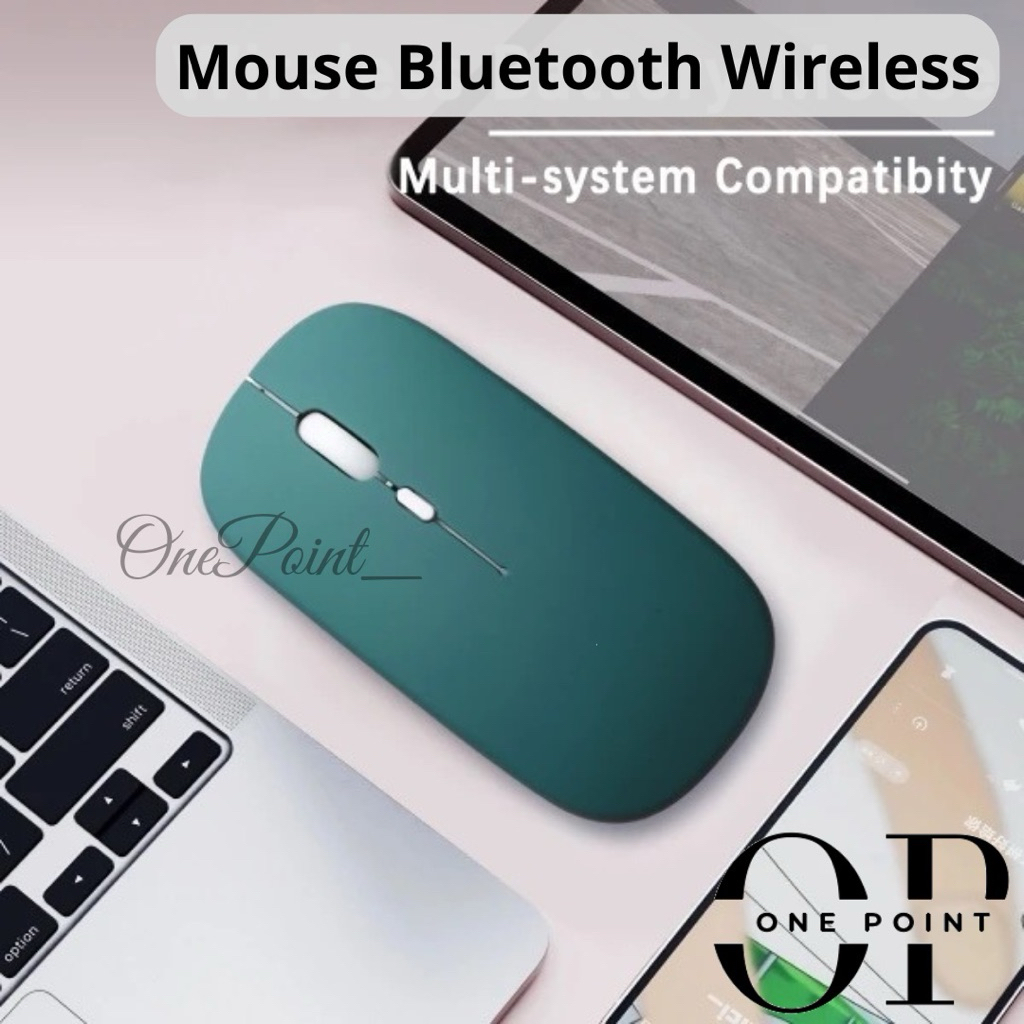Jual Mouse Dual Mode 2.4Ghz Wireless Bluetooth 2In1 Cordless Mouse ...