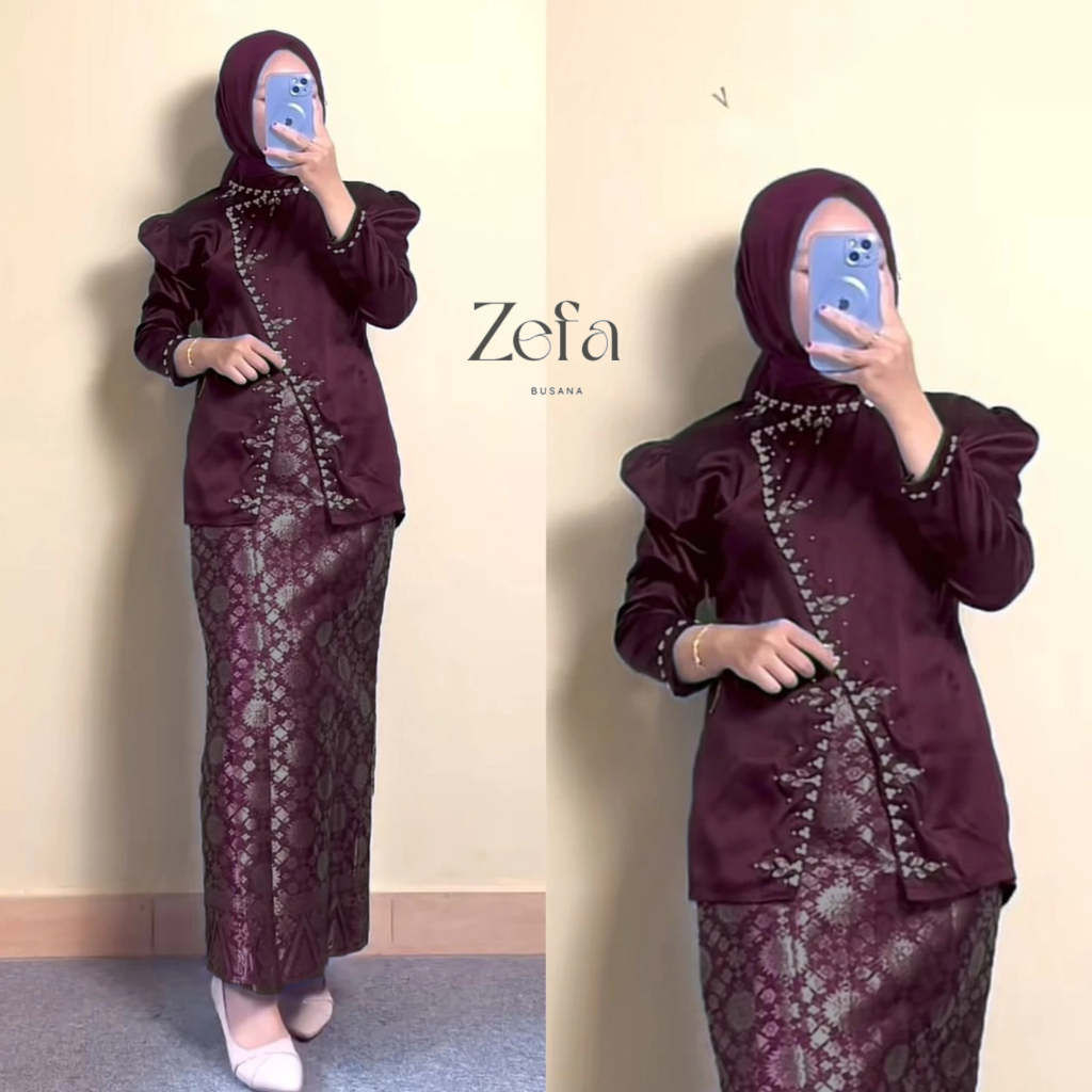 Jual Oneset Inara Setelan Rok Lilit Baju Kurung Baju Kondangan Wisuda ...
