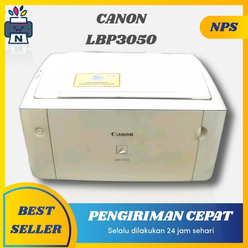 Jual printer murah Canon lbp3050 printer hitam putih monokrom bisa buat setiker keretas Kalkir ...