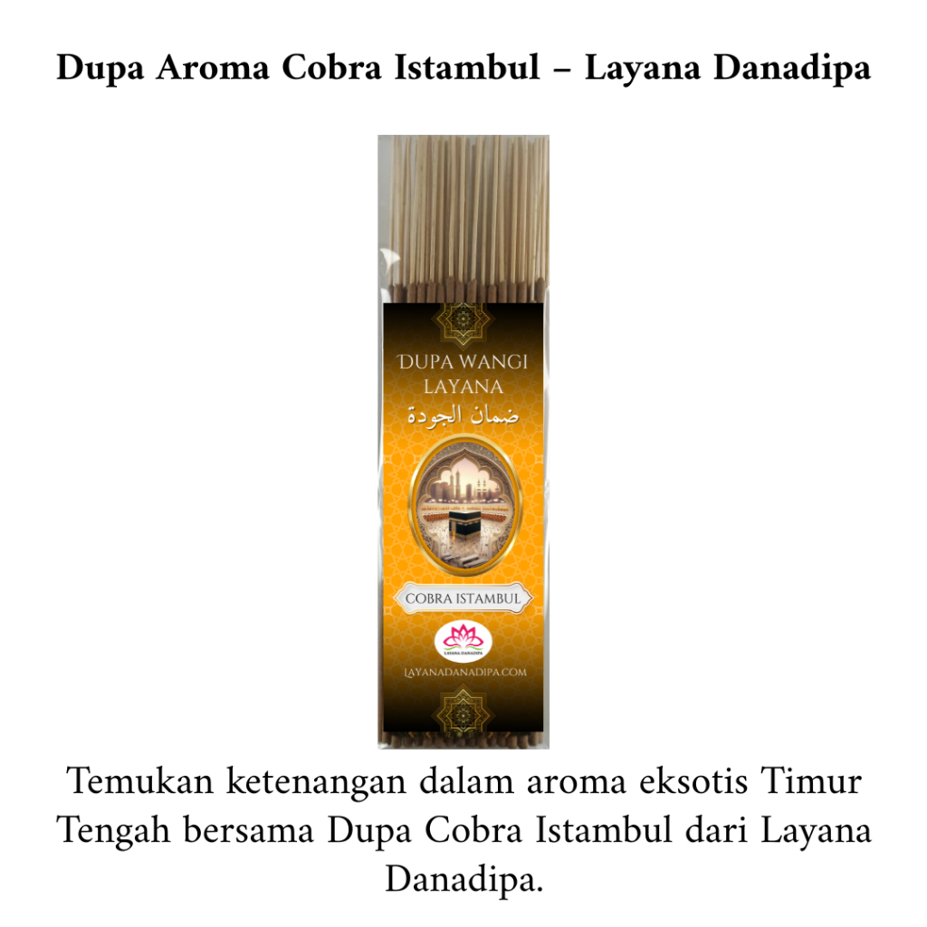 Jual Dupa Layana 110 Gram Aroma Cobra Istambul | Panjang stik 32 cm ...