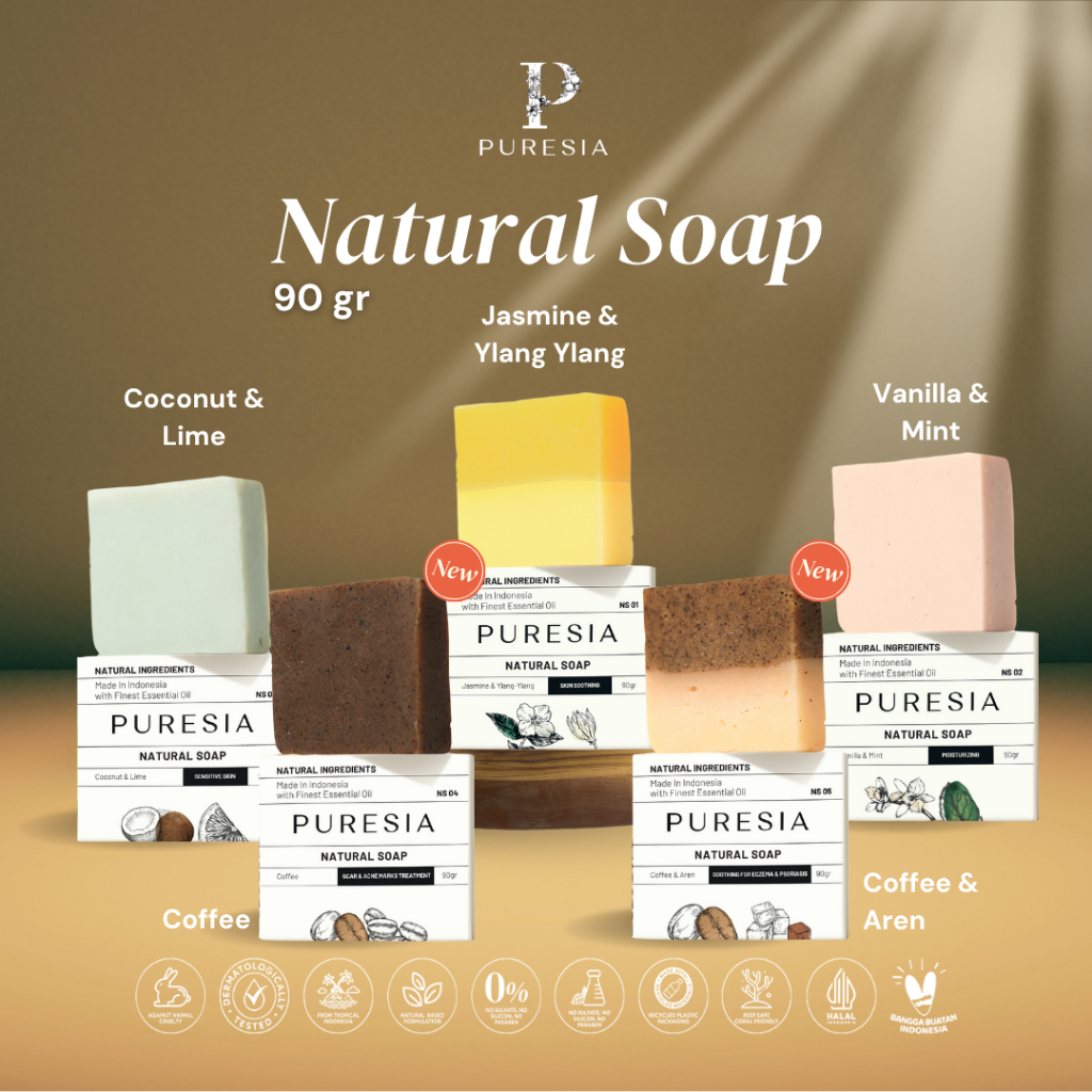 Jual Puresia | Bar Soap / Sabun Batang - Coffee / Coffee & Aren ...
