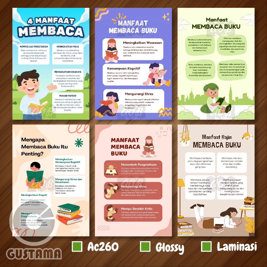Jual Poster Manfaat Membaca Buku Versi Canva. Poster Edukasi Anak ...