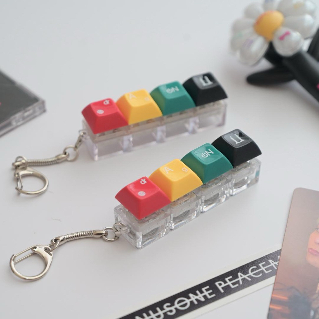 Jual RK G Dragon Peace Minus One Keyboard 4 Keycaps Keychain Fidget ...