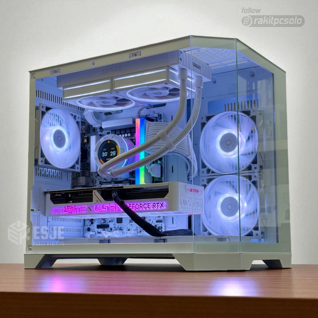 Jual Tecware VX Trinity M Black White Free 6 Fan ARGB Mirip Cube Gaming ...