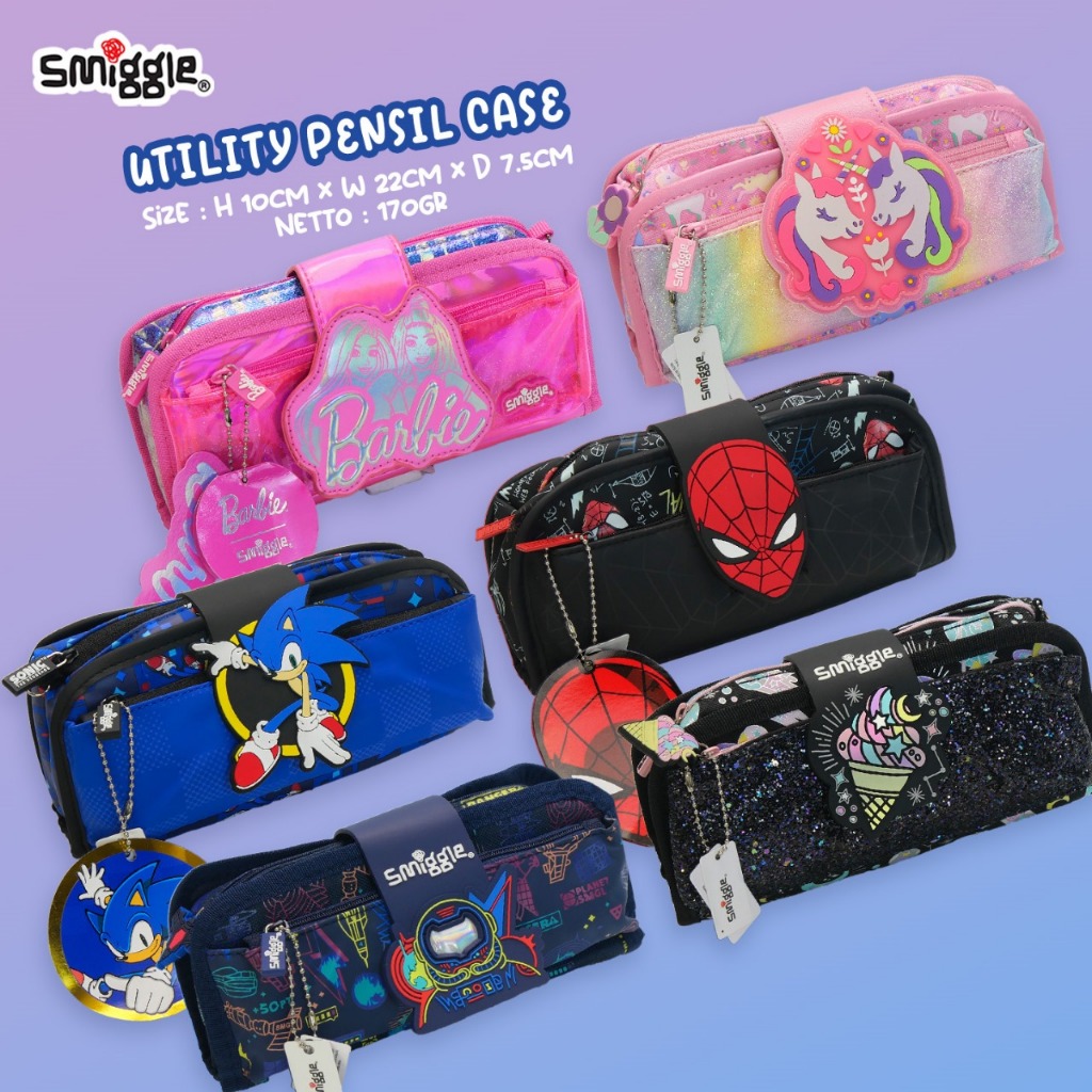 Jual SMIGGLE utility pencil case threefold/ lipat 3 SMSPC | Shopee ...