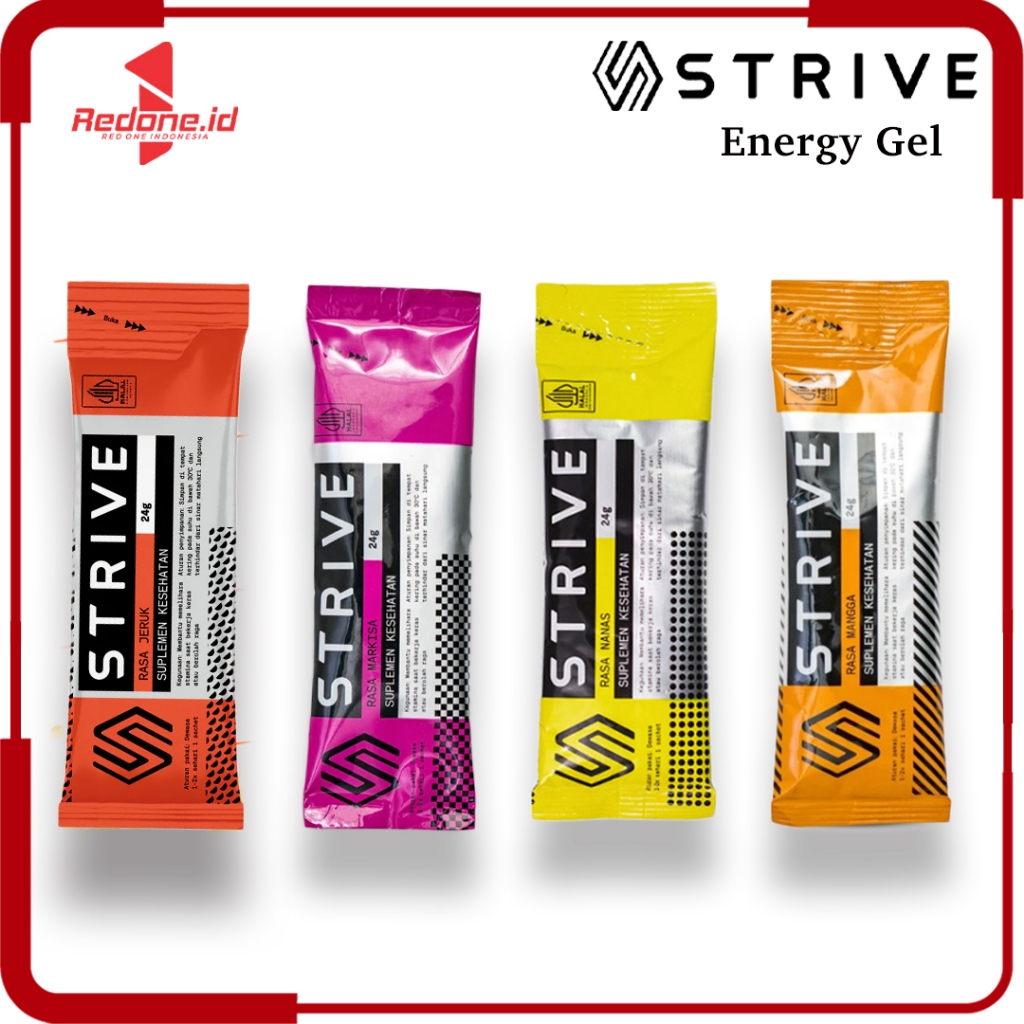 Jual Strive Energy Gel 24g - Suplemen Olahraga BPOM Halal | Shopee ...