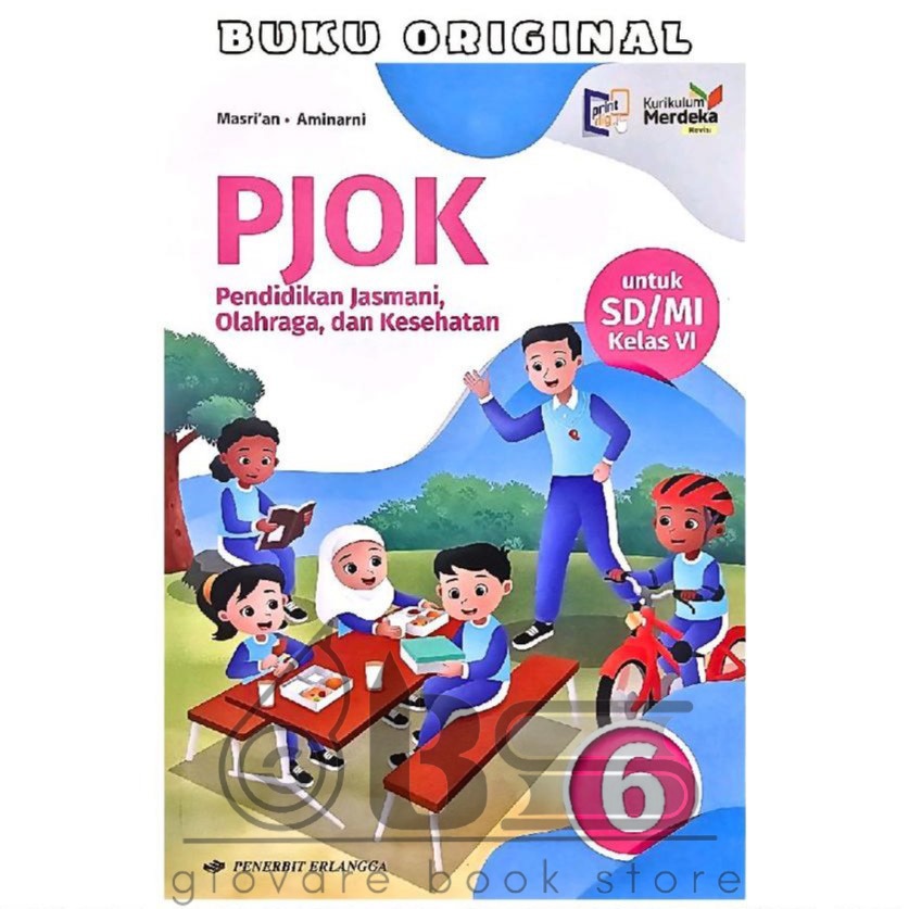 Jual BUKU PJOK KELAS 6 ERLANGGA REVISI KURIKULUM MERDEKA ORIGINAL ...