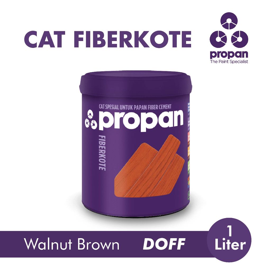Jual Cat Propan Fiberkote Fibersemen / Walnut Brown DOF 1L / Lisplank ...
