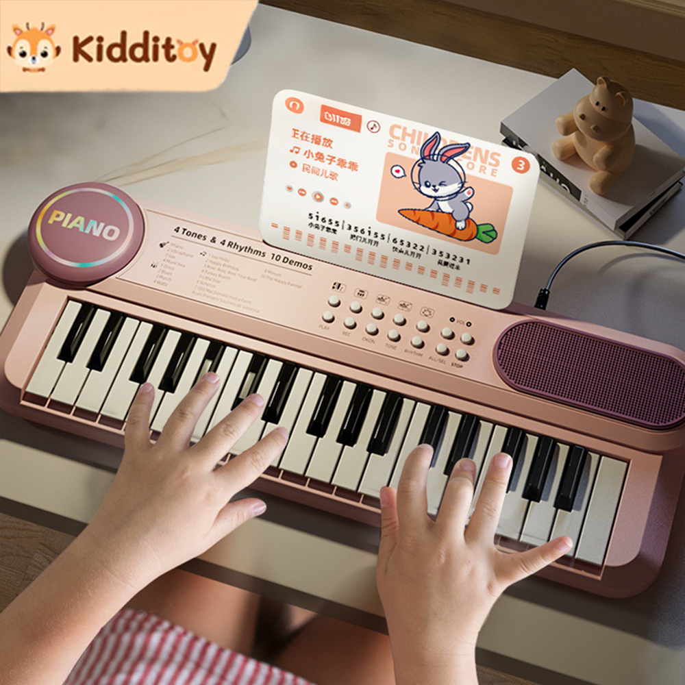 Jual kidditoy Mainan Piano Anak Elektronik 37 Keys Digital Elektronik ...