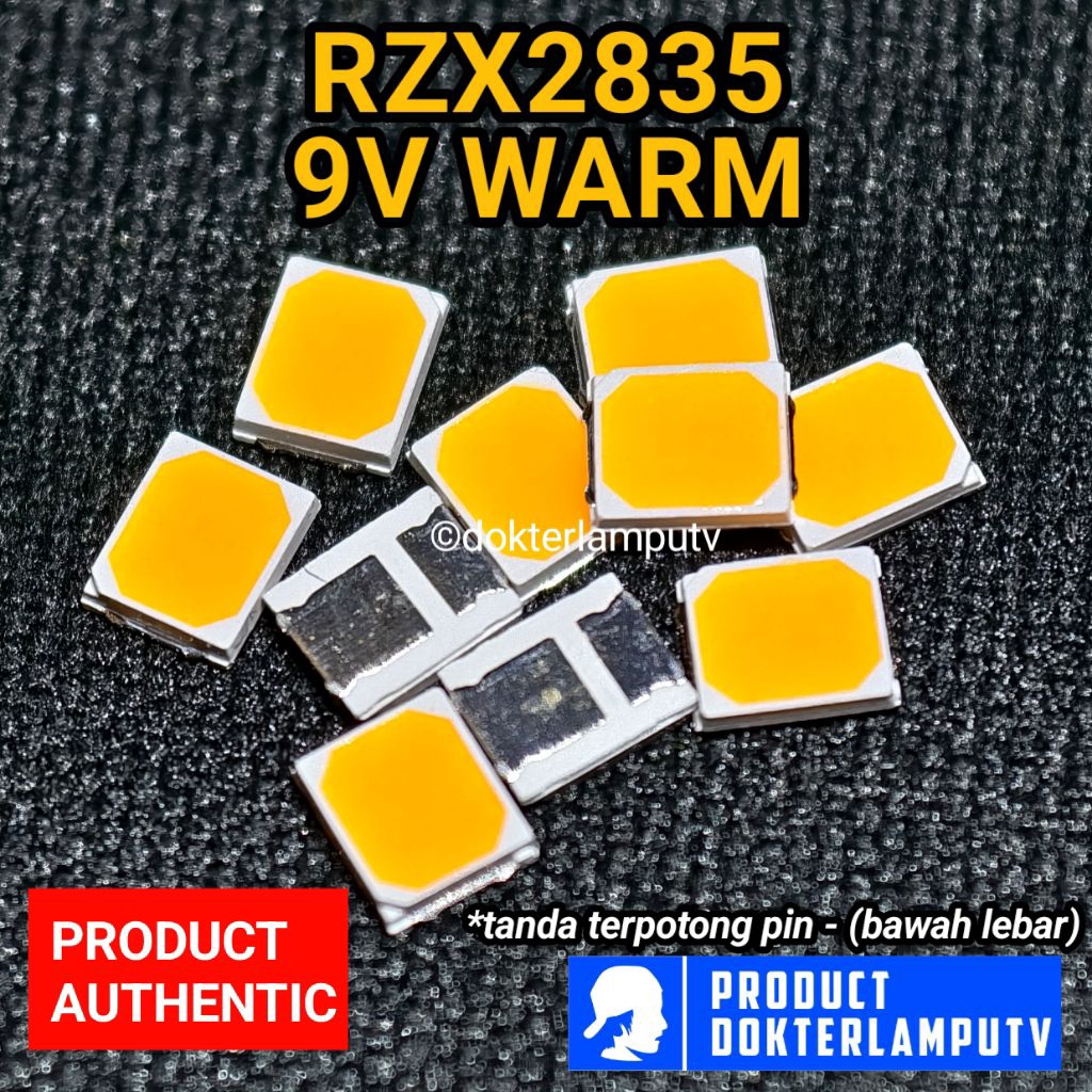 Jual LED SMD 2835 3V 6V 9V 1W 150MA 110MA 3000K WARM UNTUK SERVIS LAMPU ...