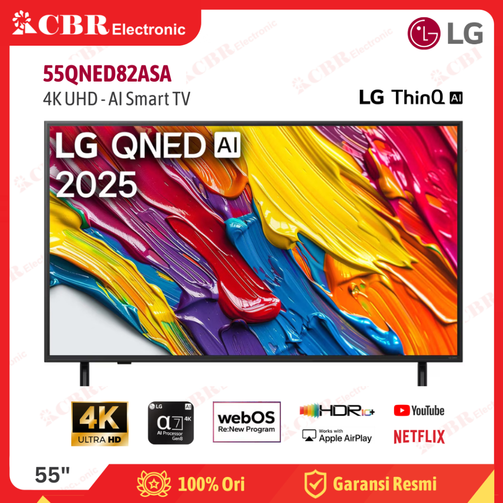 Jual TV LG 55 Inch LED 55QNED82ASA ( 4K UHD - AI Smart TV ) – Batam ...