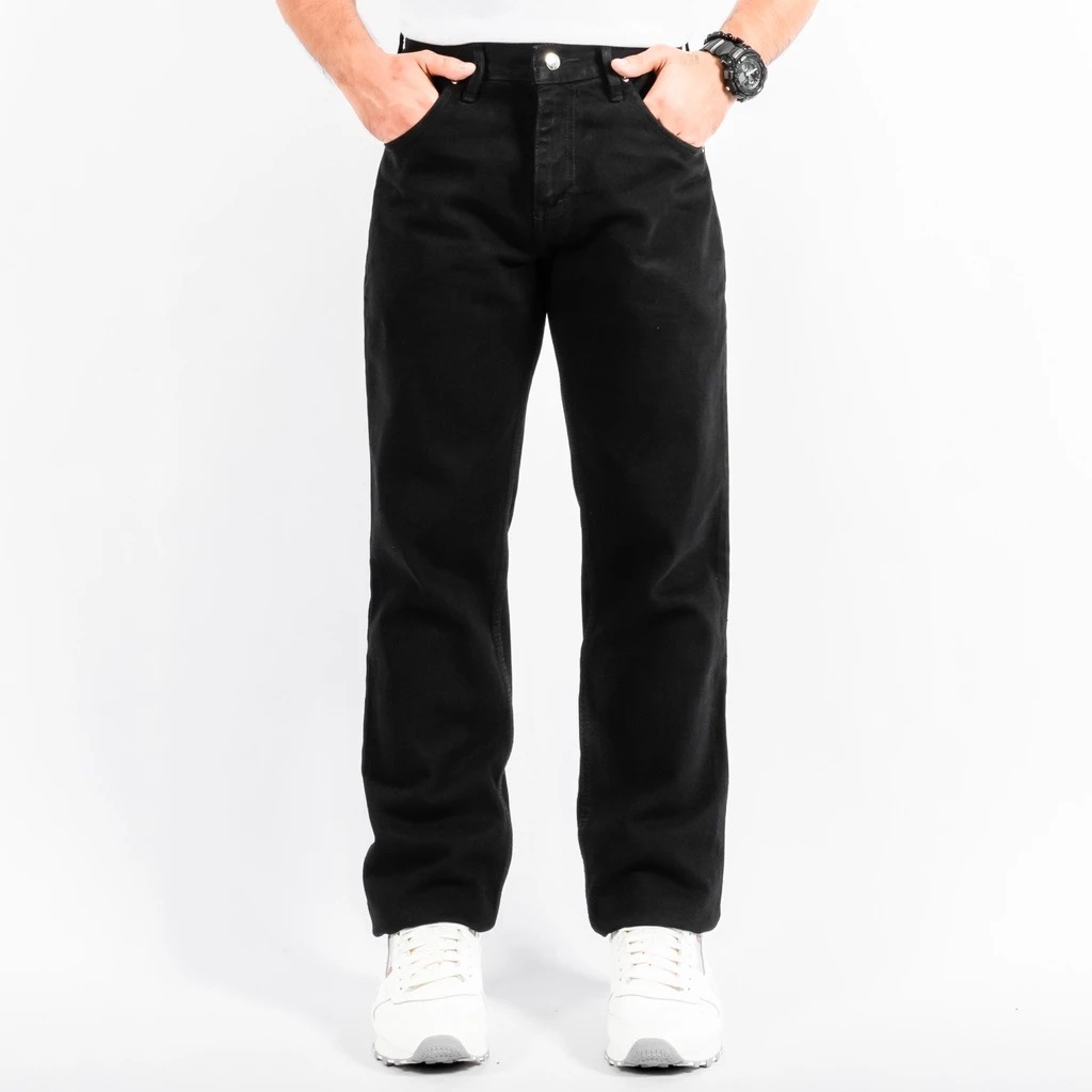Jual CELANA JEANS PRIA PANJANG REGULER STANDAR JUMBO TEBAL HITAM BLITS ...