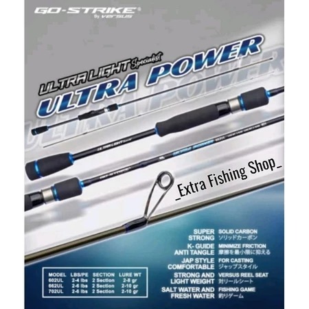 Jual Joran Go Strike Versus Ultra Power/Ultra Light GT 702UL 2-6lb ...