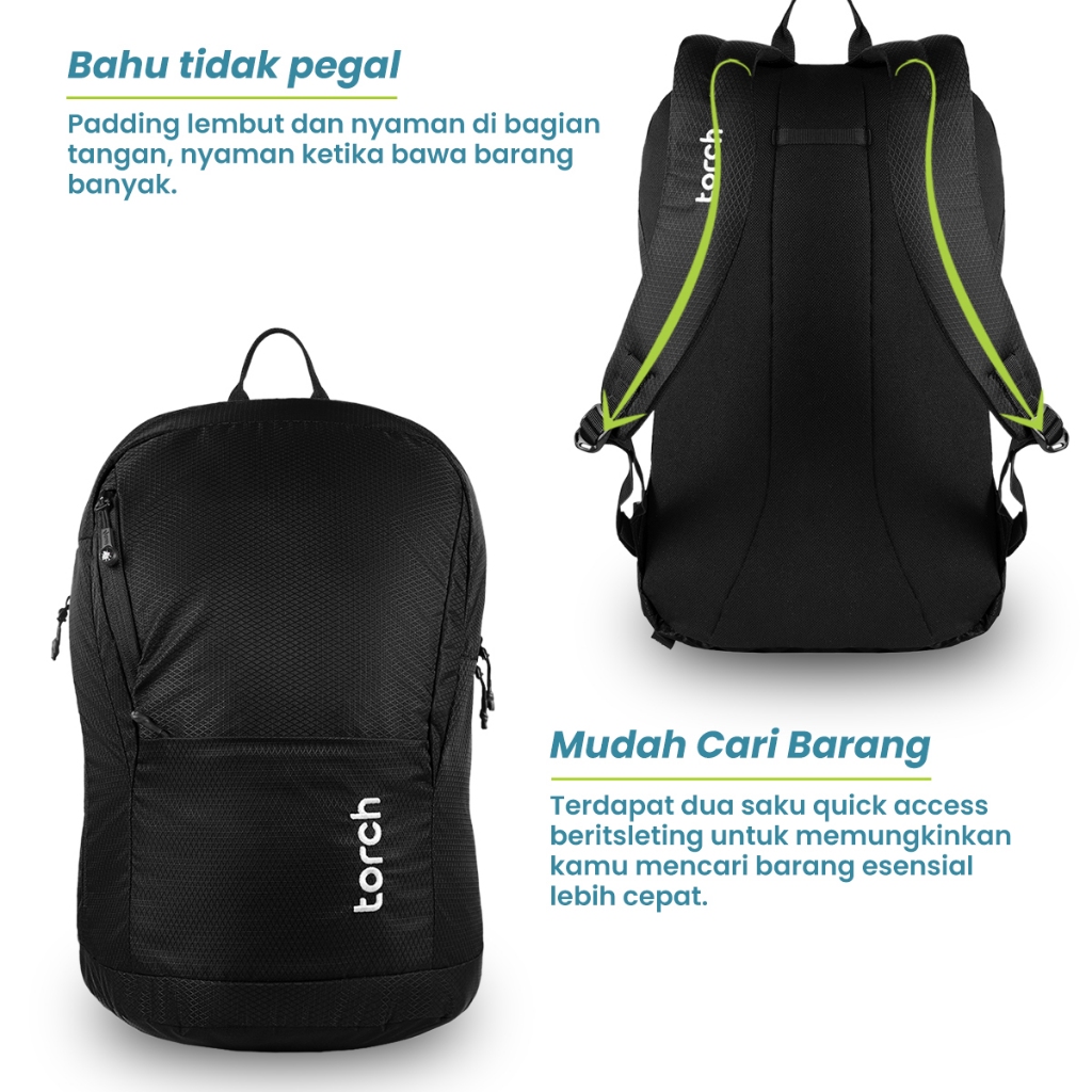 Jual TORCH Kredo Backpack Laptop 15 inch Kuliah Kerja Simpel Minimalis ...
