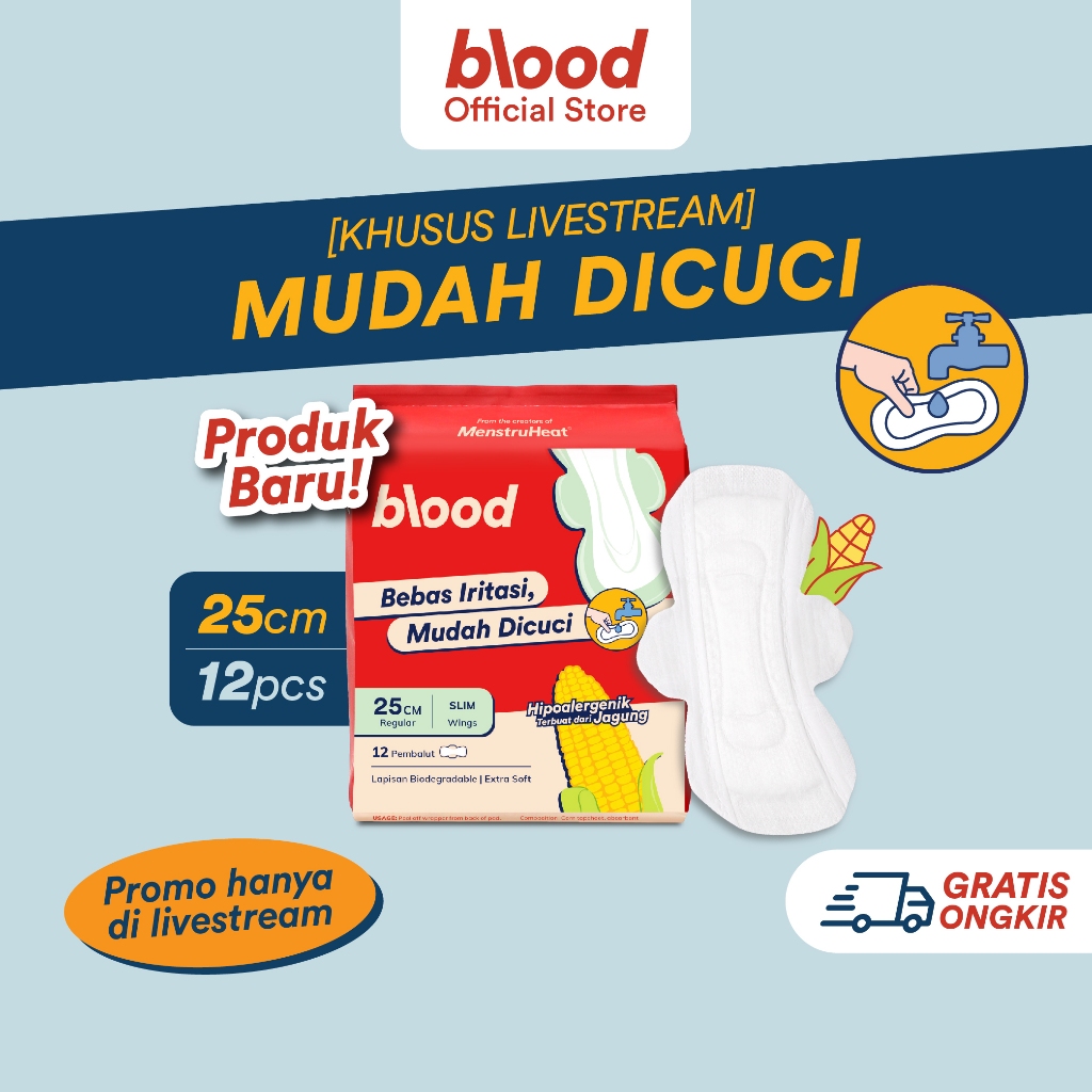 Jual [Khusus Livestream] Blood Corn Pads - Pembalut Dari Jagung - Mudah ...