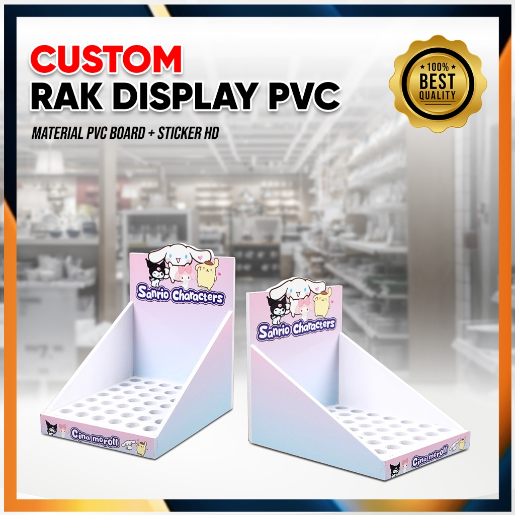 Jual Rak Display Multifungsi 002 Custom Bahan PVC Gambar Stiker ...
