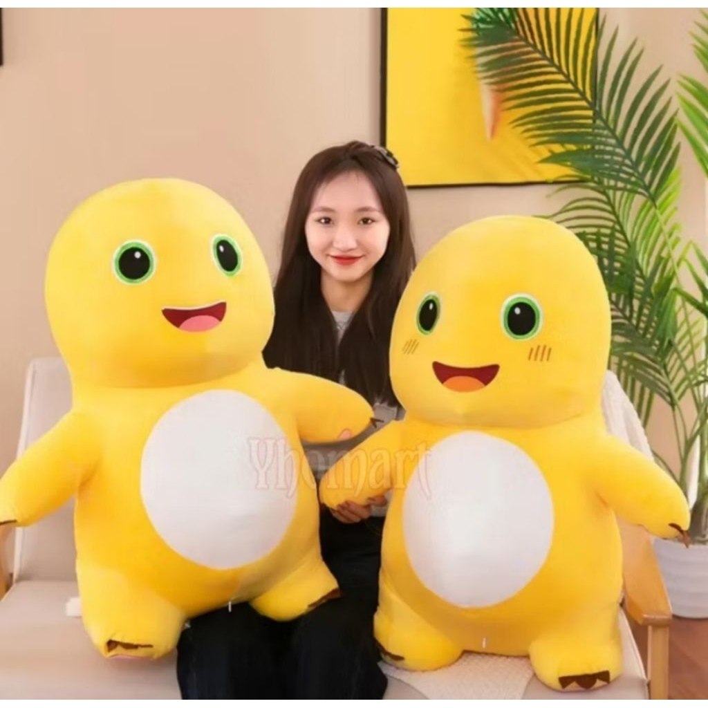 Jual Boneka Nailong Super Jumbo Giant Besar Boneka Nailong Dino Kuning ...