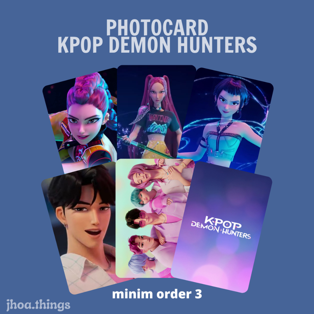 Jual [UNOFFICIAL] PHOTOCARD KPOP DEMON HUNTERS SERIES HUNTR/X HUNTRIX SAJA BOYS RUMI MIRA ZOEY ...