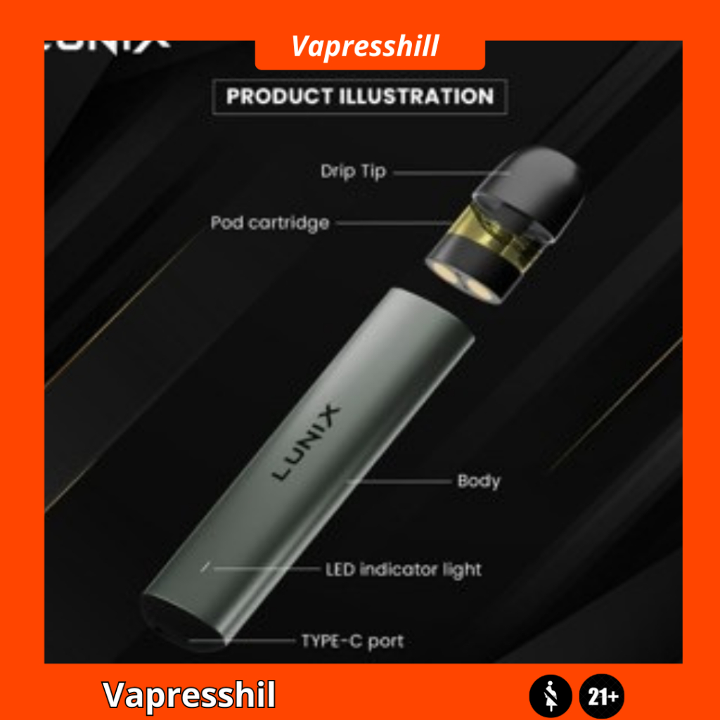 Jual LUNIX MINI STICK POD KIT DEVICE 350MAH 100% AUTHENTIC DEVICE LUNIX ...