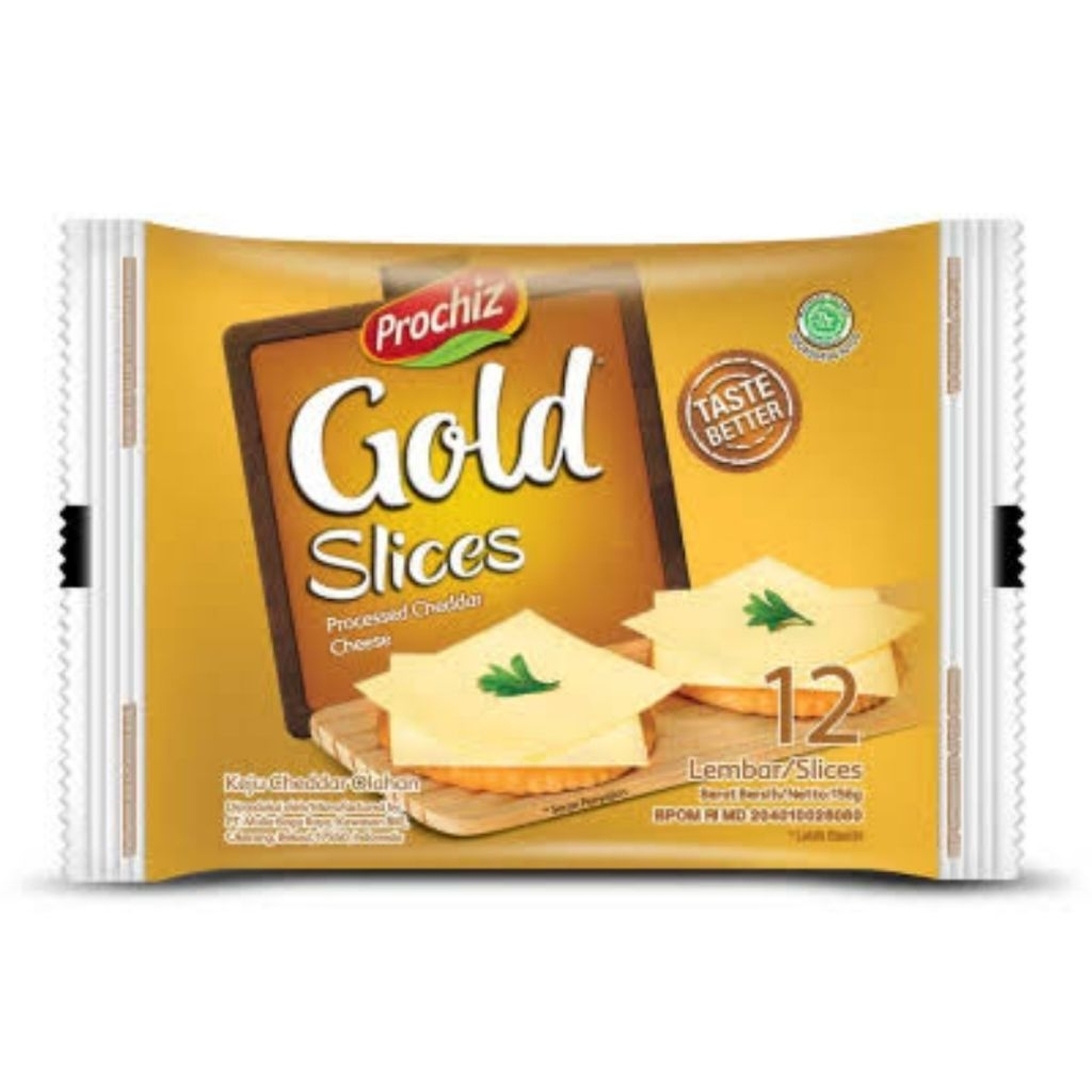 Jual Prochiz Gold Cheddar Slice 12 Pc - Lembaran Keju | Shopee Indonesia