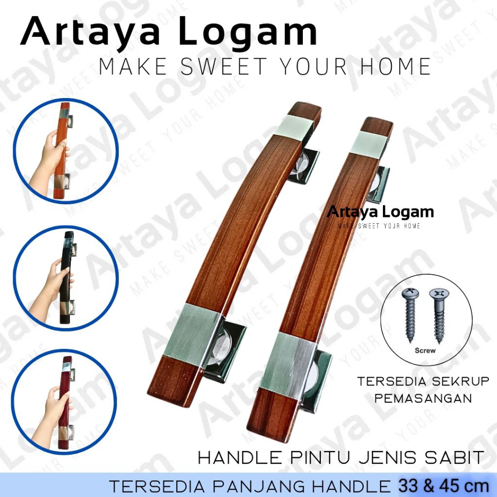 Jual Handle Pintu Rumah Model Sabit / Handle Pintu Sabit / Gagang Pintu ...