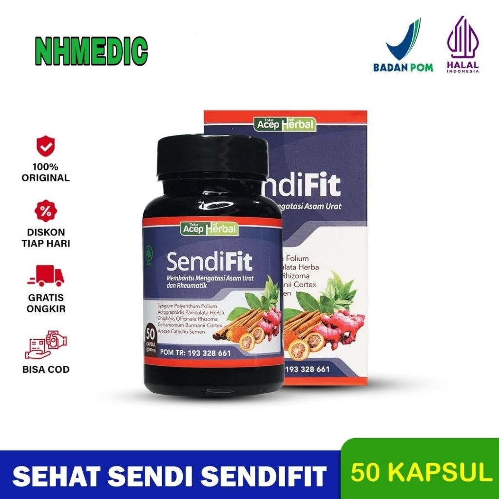 Jual Sendifit Obat Herbal Pereda Nyeri Sendi Tulang dan Saraf Kejepit ...