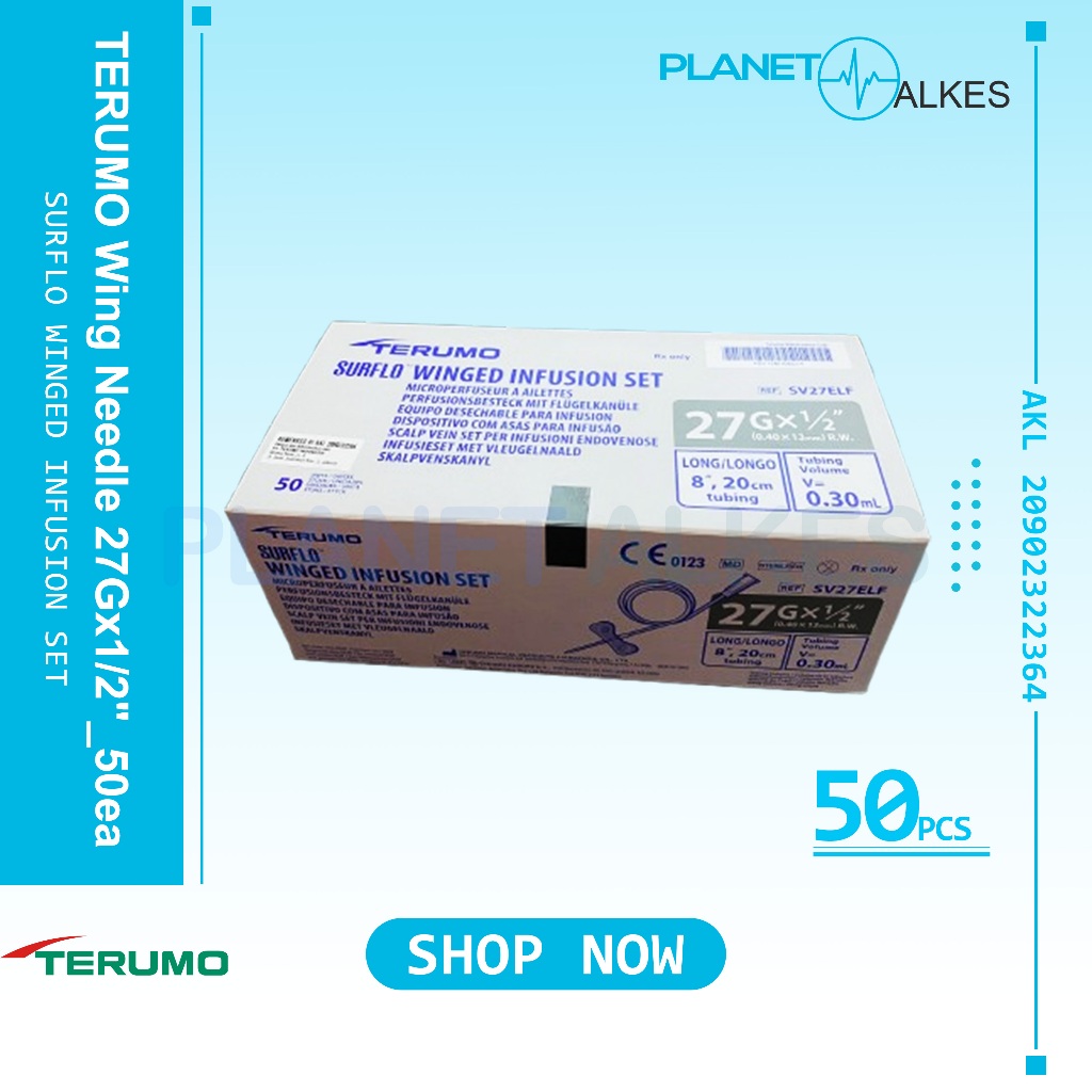 Jual Terumo Wing Needle 23g 25g 27g Terumo Winged Infusion Set Terumo per Box | Shopee Indonesia