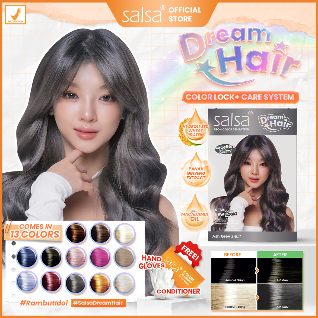 Jual SALSA Dream Hair Color - Cat Rambut Permanen Praktis Intens Tahan ...