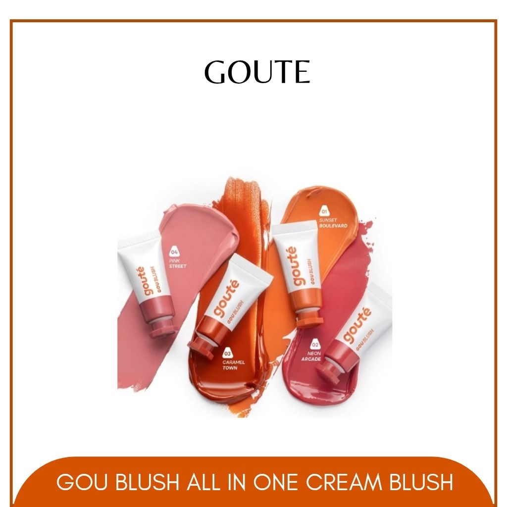 Jual Goute Goublush All in One Cream Blush For Blush On, Eye shadow ...